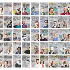 STEM Bundle (set of 47) Printable Posters, Famous Scientists and ...