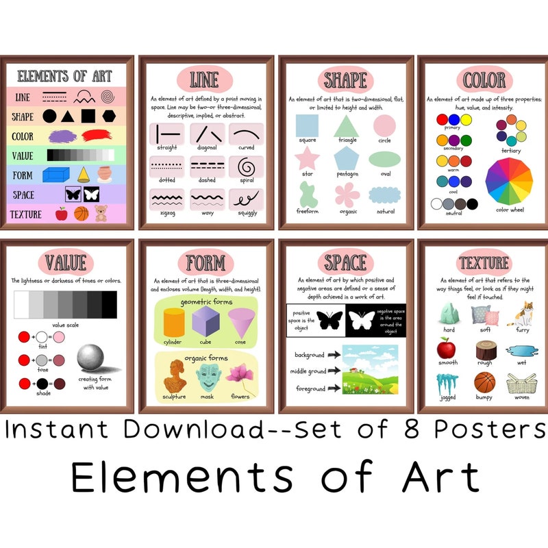 Elements of Art Posters - Etsy