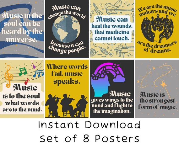 Music Quote Posters