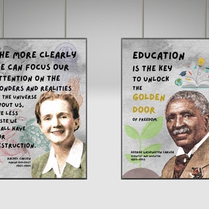 Famous Scientists Posters (set of 8) Printable, Science Classroom Decor ...