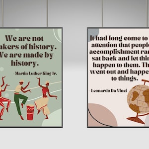 History Quotes (set of 8) Printables, History Classroom Decor ...