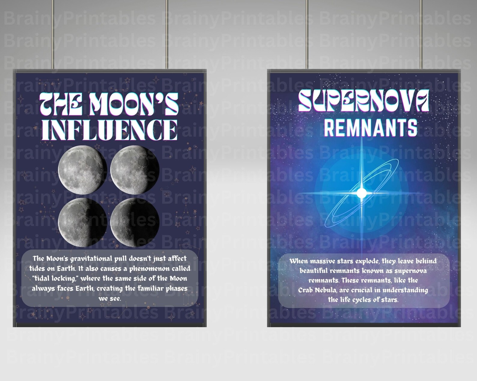Space Exploration (set of 8) Printable Posters, Science Classroom Decor ...