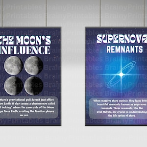 Space Exploration (set of 8) Printable Posters, Science Classroom Decor ...