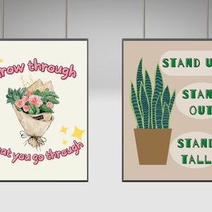 Planty (set of 8) Printable Posters, Plant Themed Classroom Decor ...