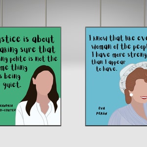 Latina Women (set of 8) Printable Posters, Motivational Classroom Decor ...