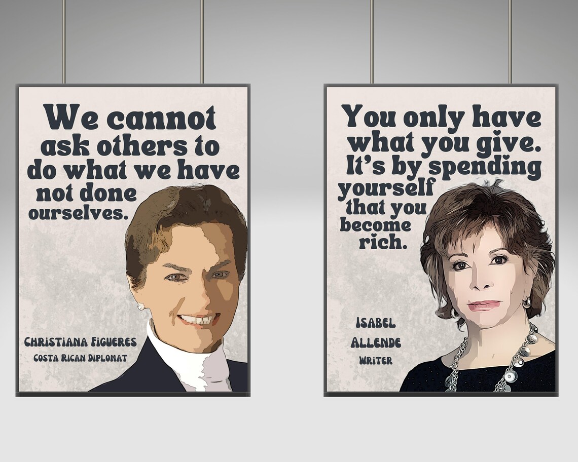 Retro Latina Women in History set of 8 Printable Posters - Etsy