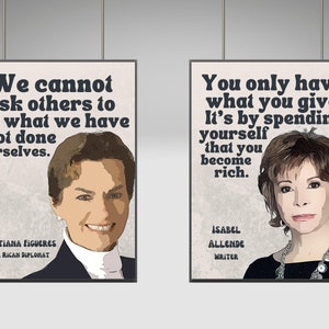 Retro Latina Women in History (set of 8) Printable Posters, Women's ...