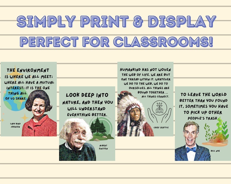 Earth Quotes (set of 8) Printable Posters, Inspirational Quotes About ...