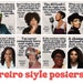 Retro Iconic Black Women in History set of 8 Printable Posters, Black ...