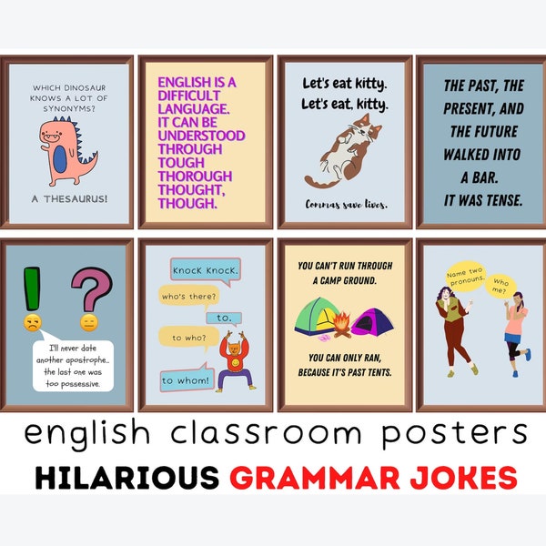 Grammar Educational Posters - Etsy