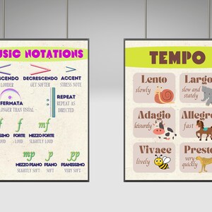 Music Education (set of 8) Printable Posters, Music Classroom Decor ...