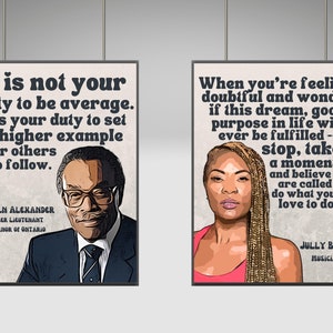 Retro Black Canadian Leaders (set of 8) Printables, Posters for Black ...