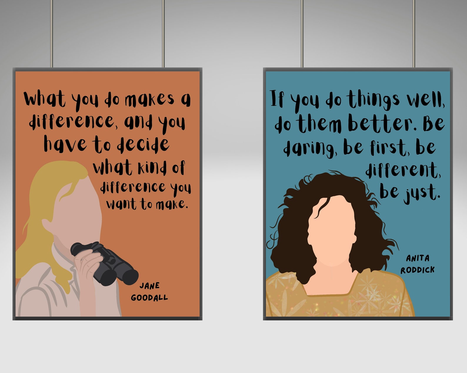 Women in History set of 8 Printables, Posters for Women's History Month ...