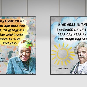 Kindness Matters (set of 8) Printable Posters, Inspirational Quotes ...