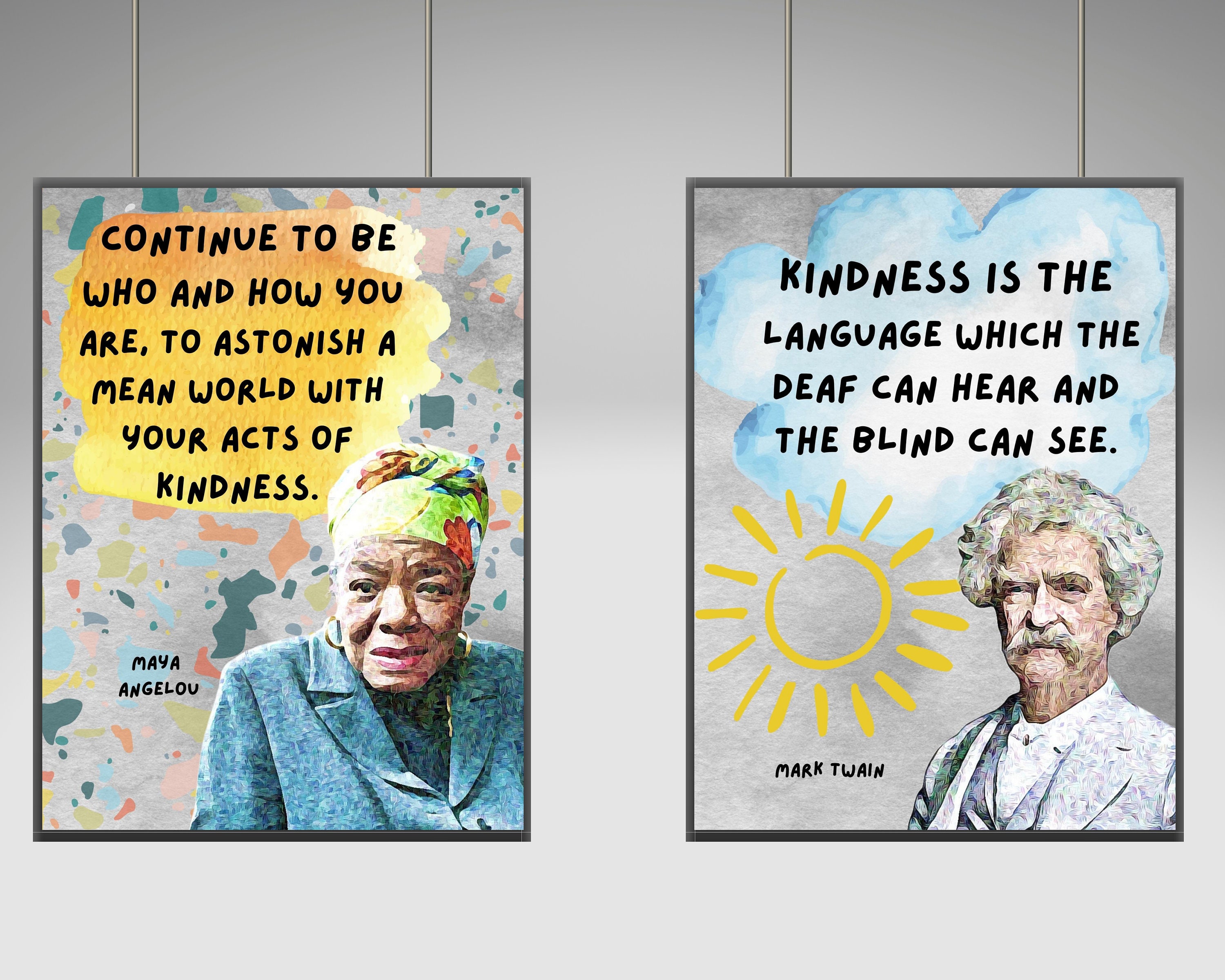 Kindness Matters (set of 8) Printable Posters, Inspirational Quotes ...