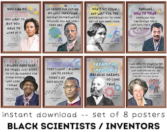23 Famous Scientists and Inventors Posters STEM Classroom - Etsy
