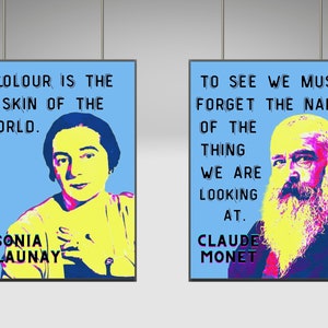 Famous Artists (set of 8) Printables, Art Classroom Decor, Art ...