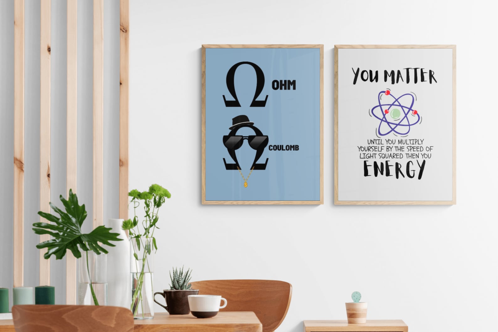 Science Posters set of 8 Printables Physics Puns Science - Etsy