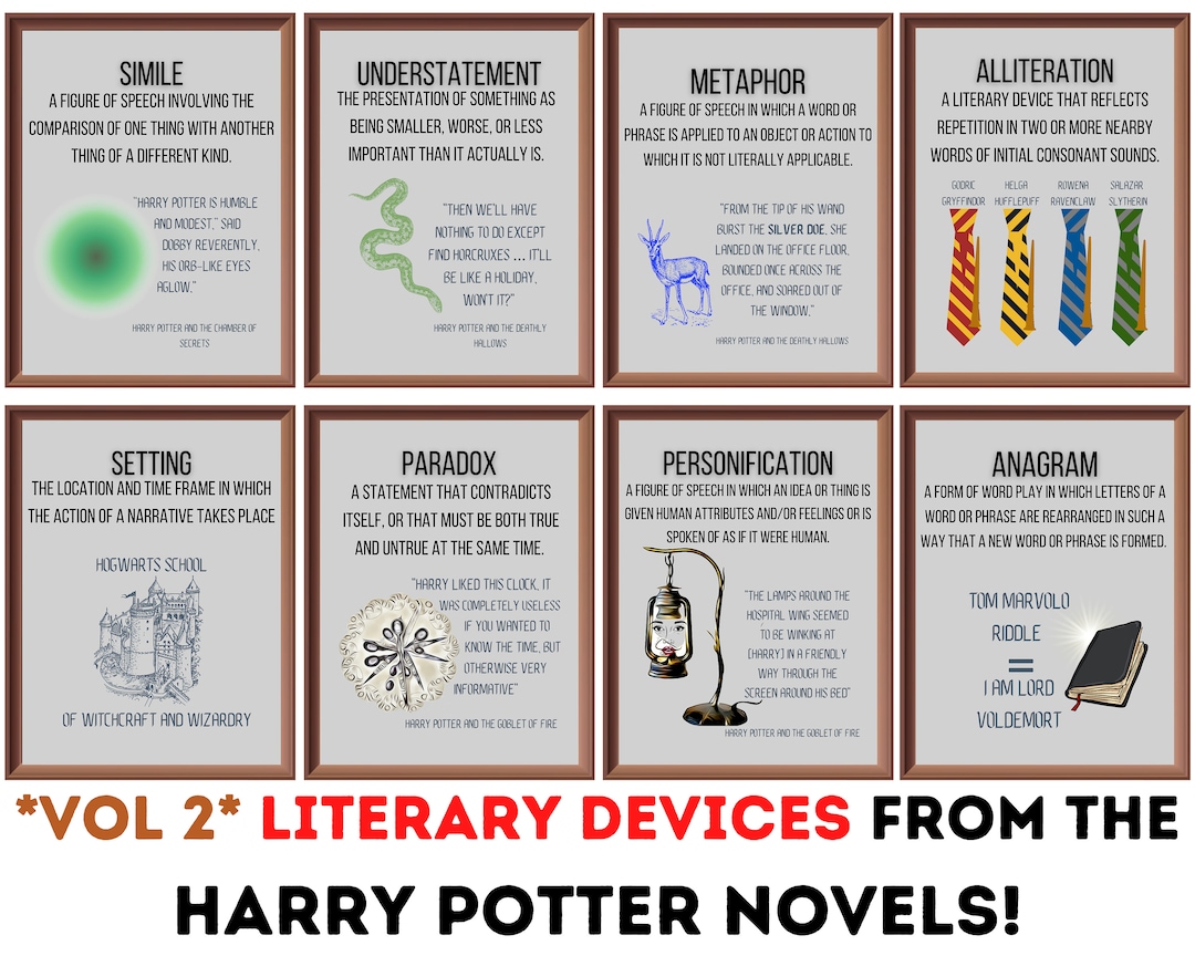 VOL 2 Literary Elements Posters set of 8 Printable, Middle School ... VOL 2 Literary Elements Posters set of 8 Printable, Middle School ...