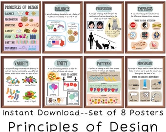 Elements of Art Classroom Printable Posters Art Classroom - Etsy