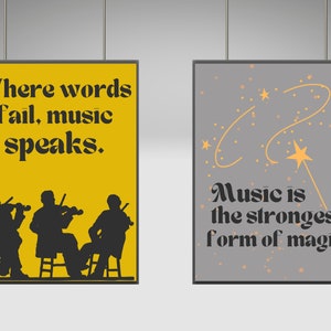 Music Quotes (set of 8) Printable Posters, Music Classroom Decor ...