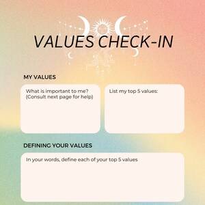 Cosmic Goal Setting Helper Therapy Journal Therapy Goals Digital ...