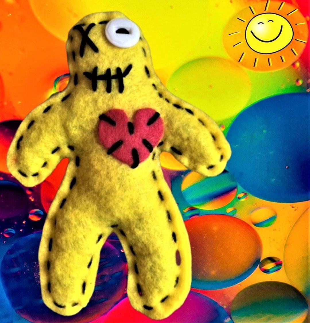 Happiness Poppet - Stuffed With Corresponding Herbs - Etsy