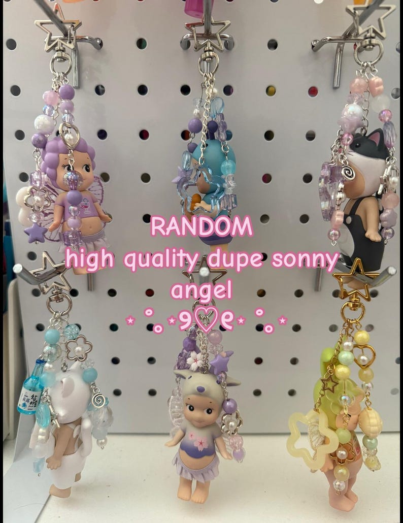 RANDOM Kawaii Fake/dupe Sonny Angel Keychain Charm ~ Great for Handbags ...