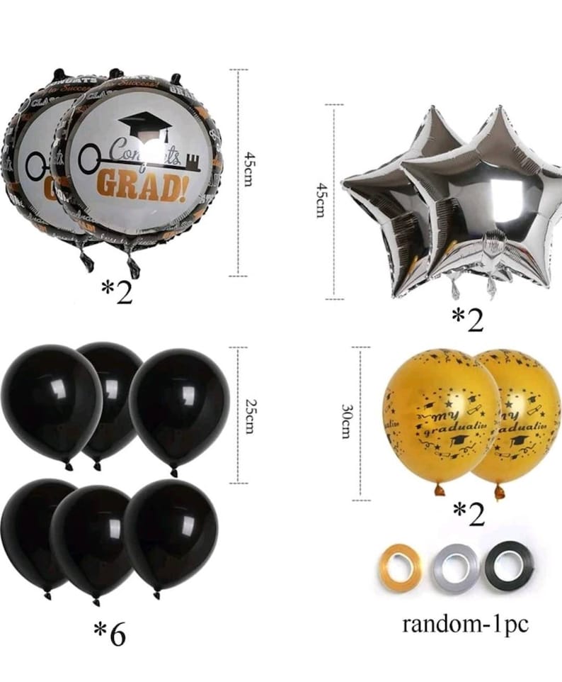 Graduation Party Balloon Set(13pcs) - Etsy