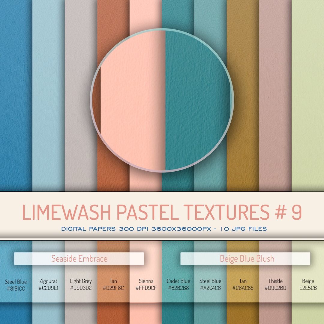 Limewash Pastel Textures 9, Digital Paper Pack, Soft Art Textures ...