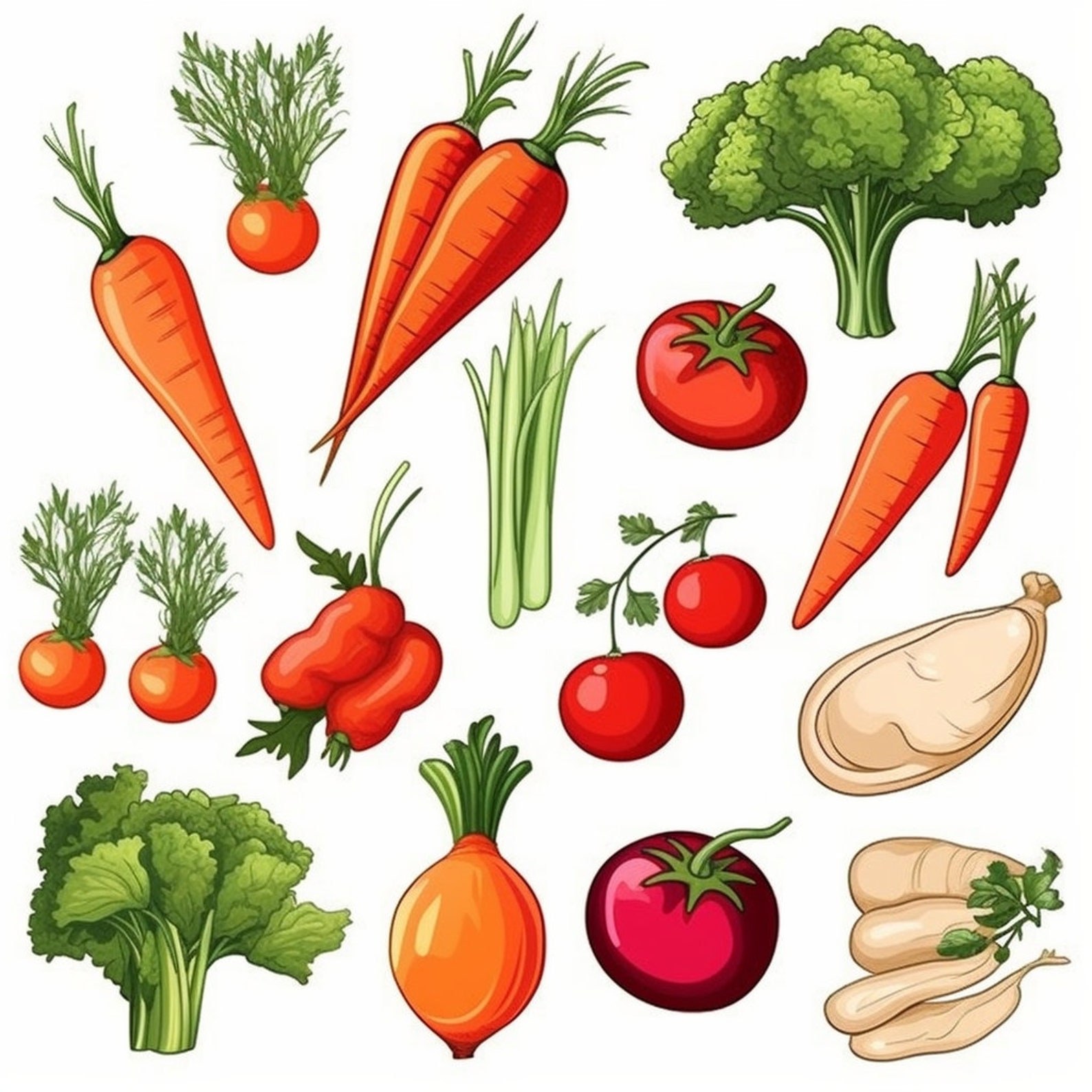 Vegetables Clipart, Veggie Clipart, Vegetable Clipart, Food Clipart ...