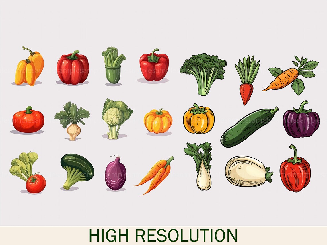 Vegetables Clipart, Veggie Clipart, Vegetable Clipart, Food Clipart ...