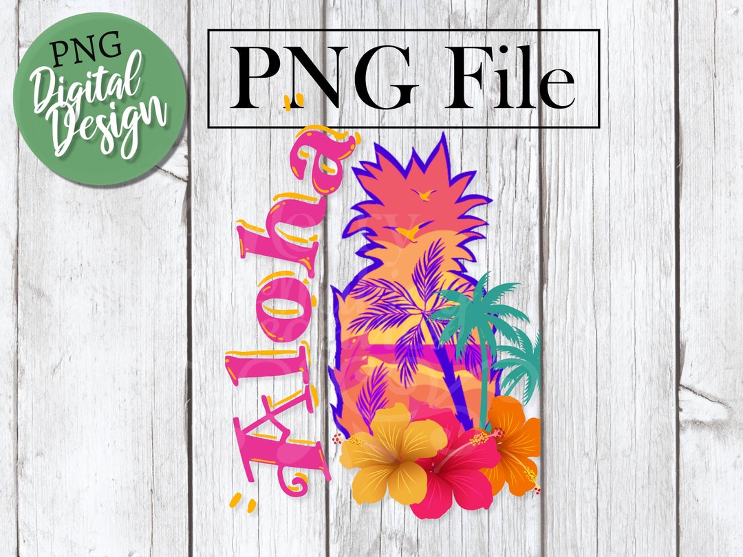 Aloha Tropical PNG Digital Download.great for Gift Ideas - Etsy