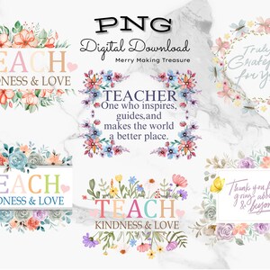 Teacher Appreciation, Thank You, Flower Design PNG Clipart Design ...