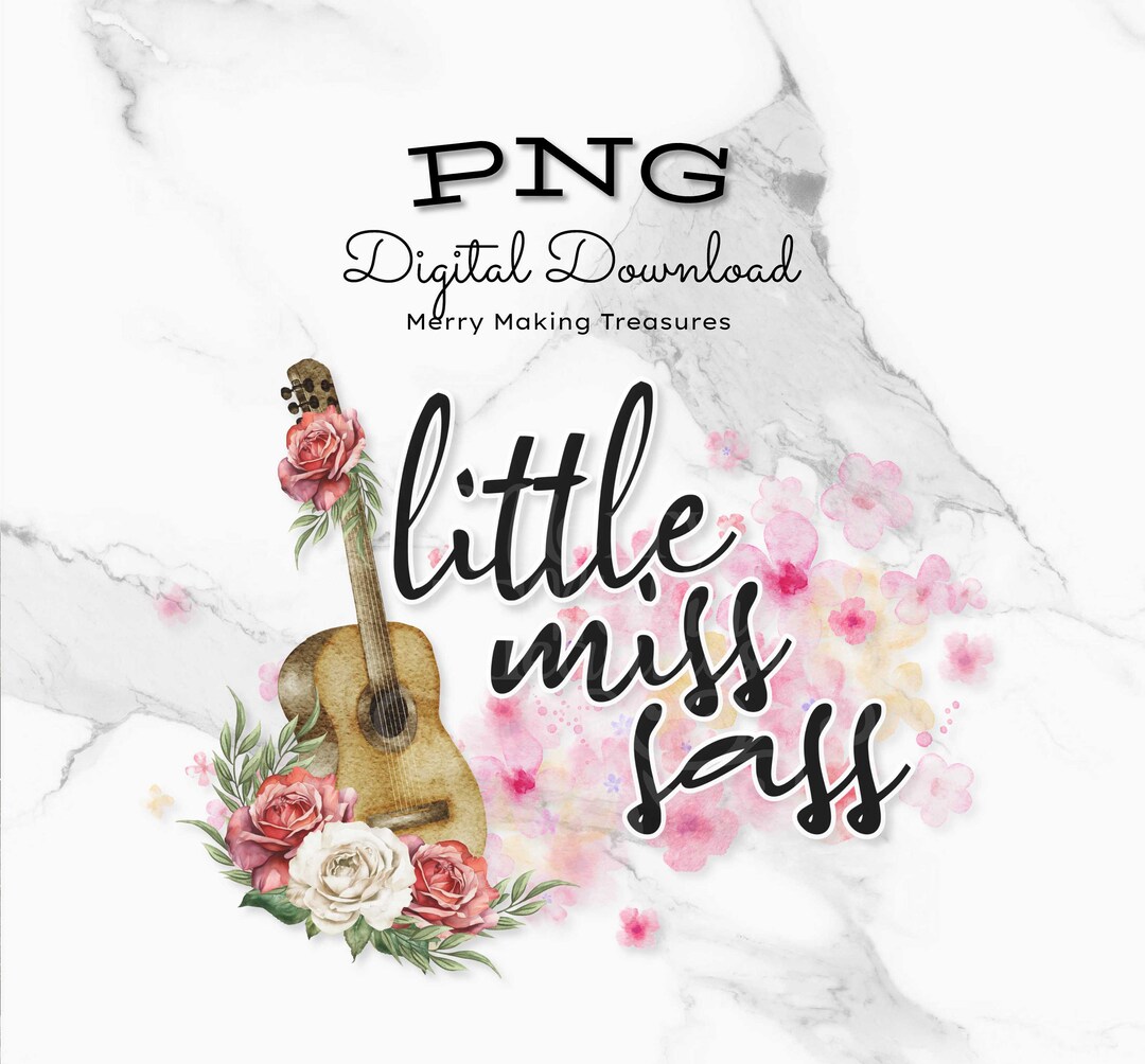 Little Miss Sass Clipart, Spring Flowers, Sublimation Design, PNG ...
