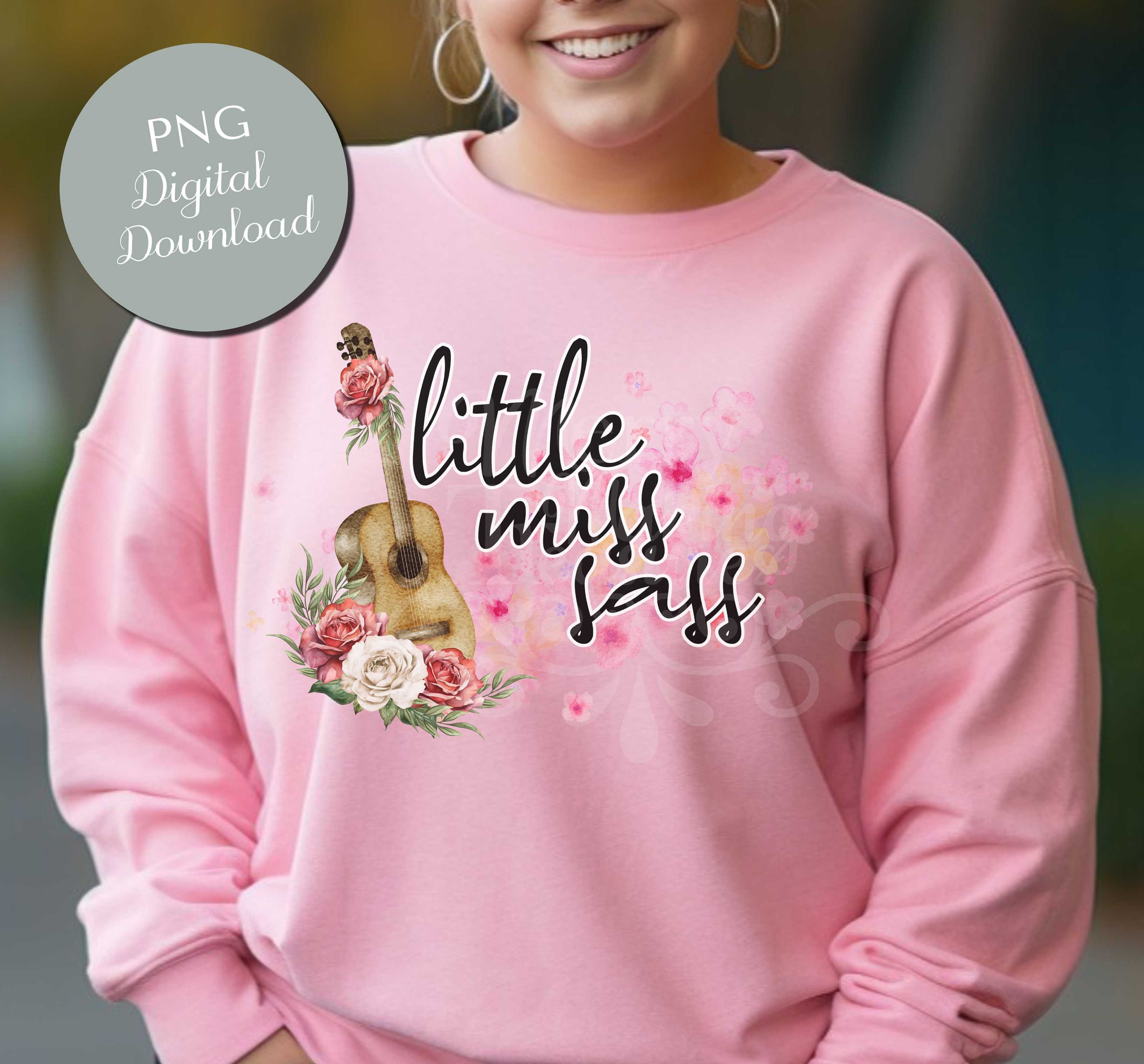 Little Miss Sass Clipart, Spring Flowers, Sublimation Design, PNG ...