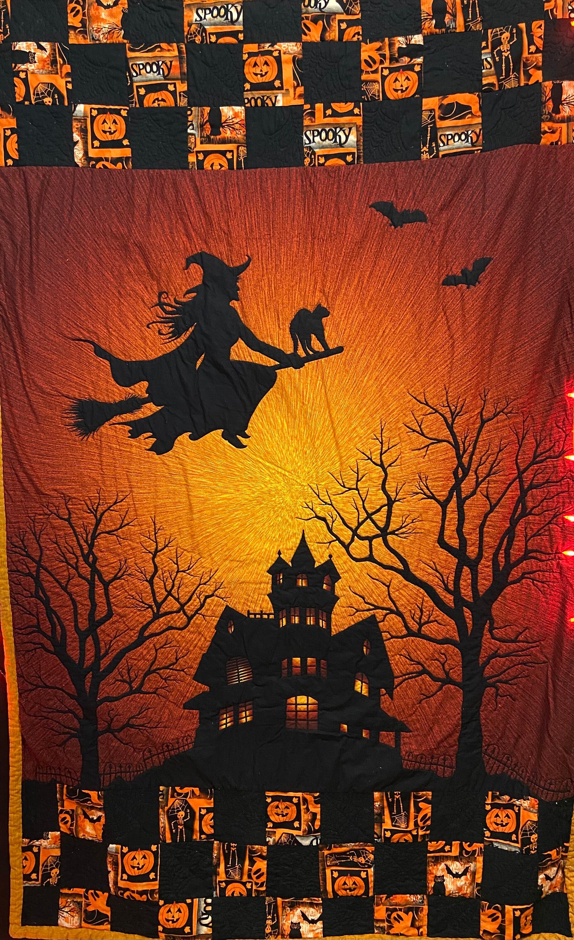 Halloween Witch Quilt - Etsy