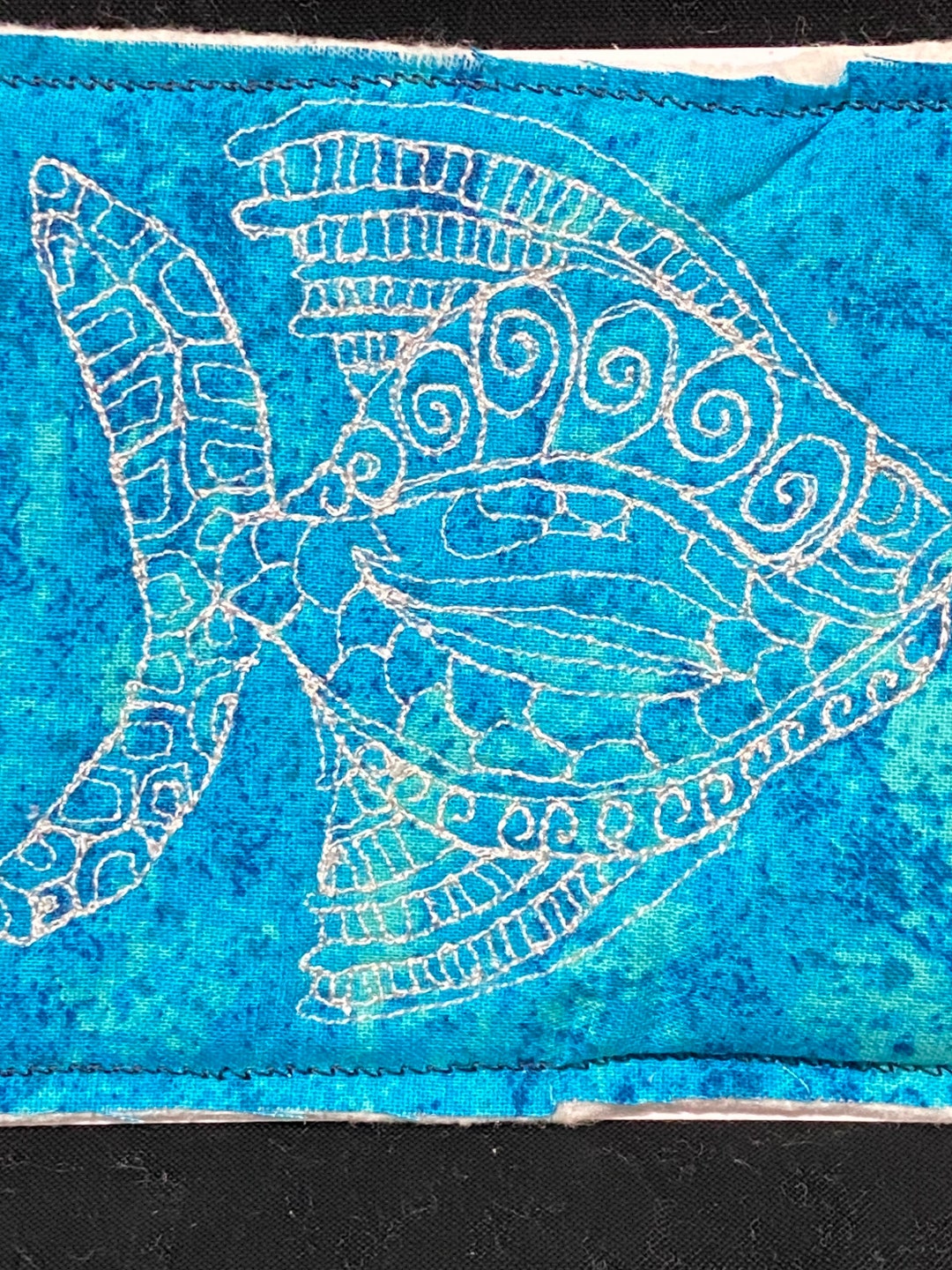 Blue Mandala Fish Postcard - Etsy