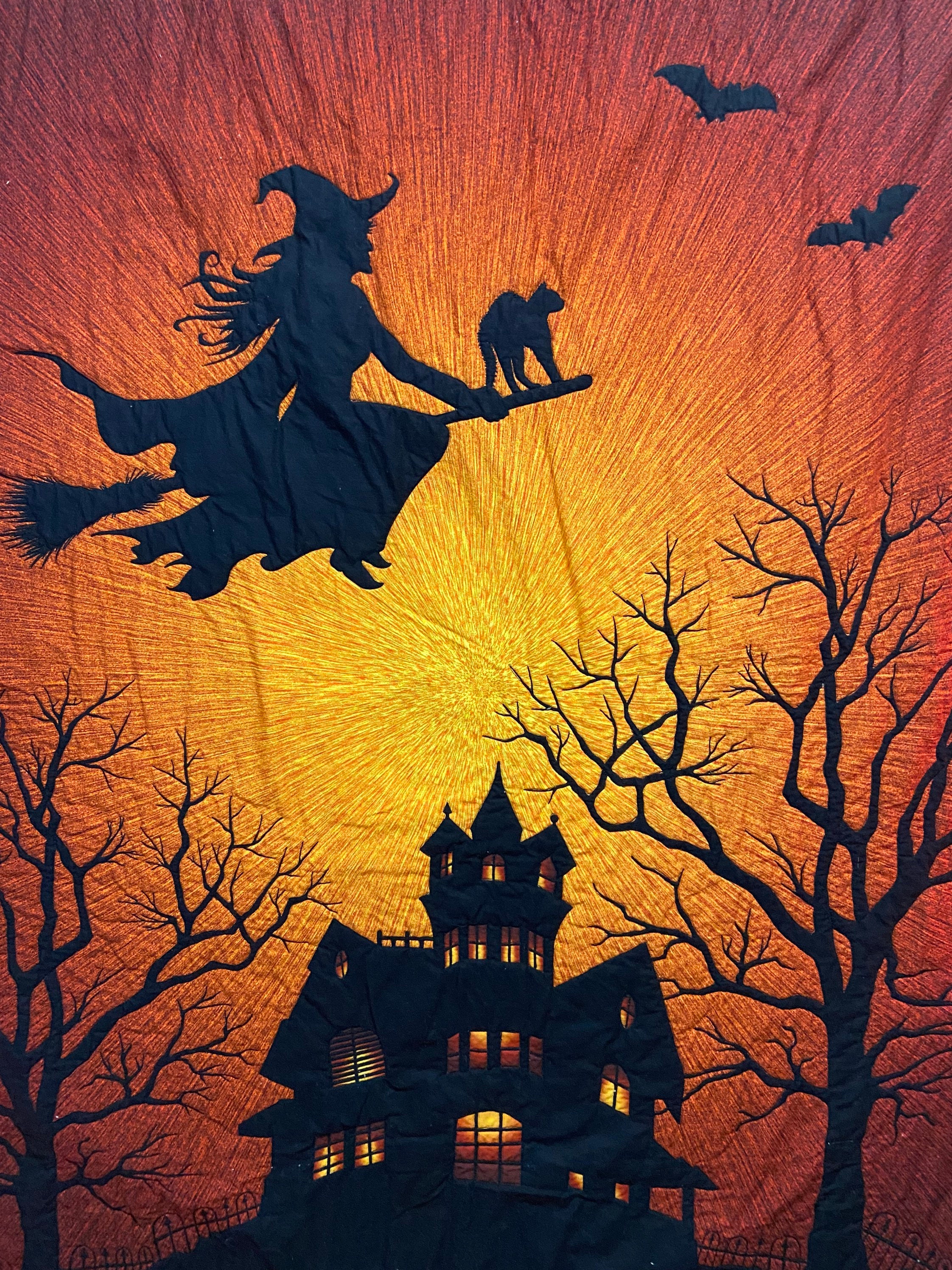 Halloween Witch Quilt - Etsy