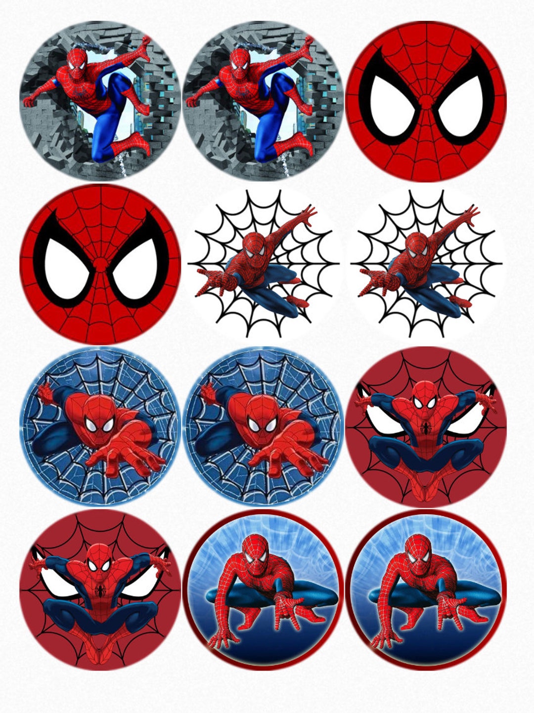Spider Man Edible Images - Etsy
