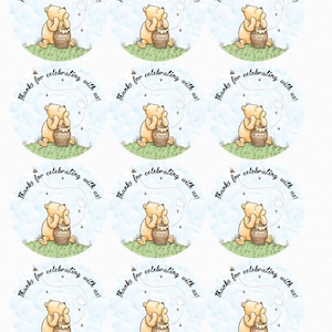 Classic Pooh Thank You Edible Images - Etsy