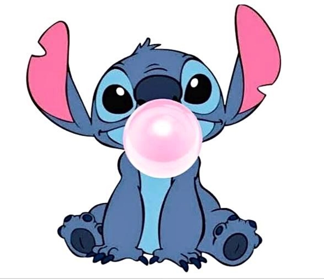 Stitch Bubble Gum Edible Cake Image - Etsy
