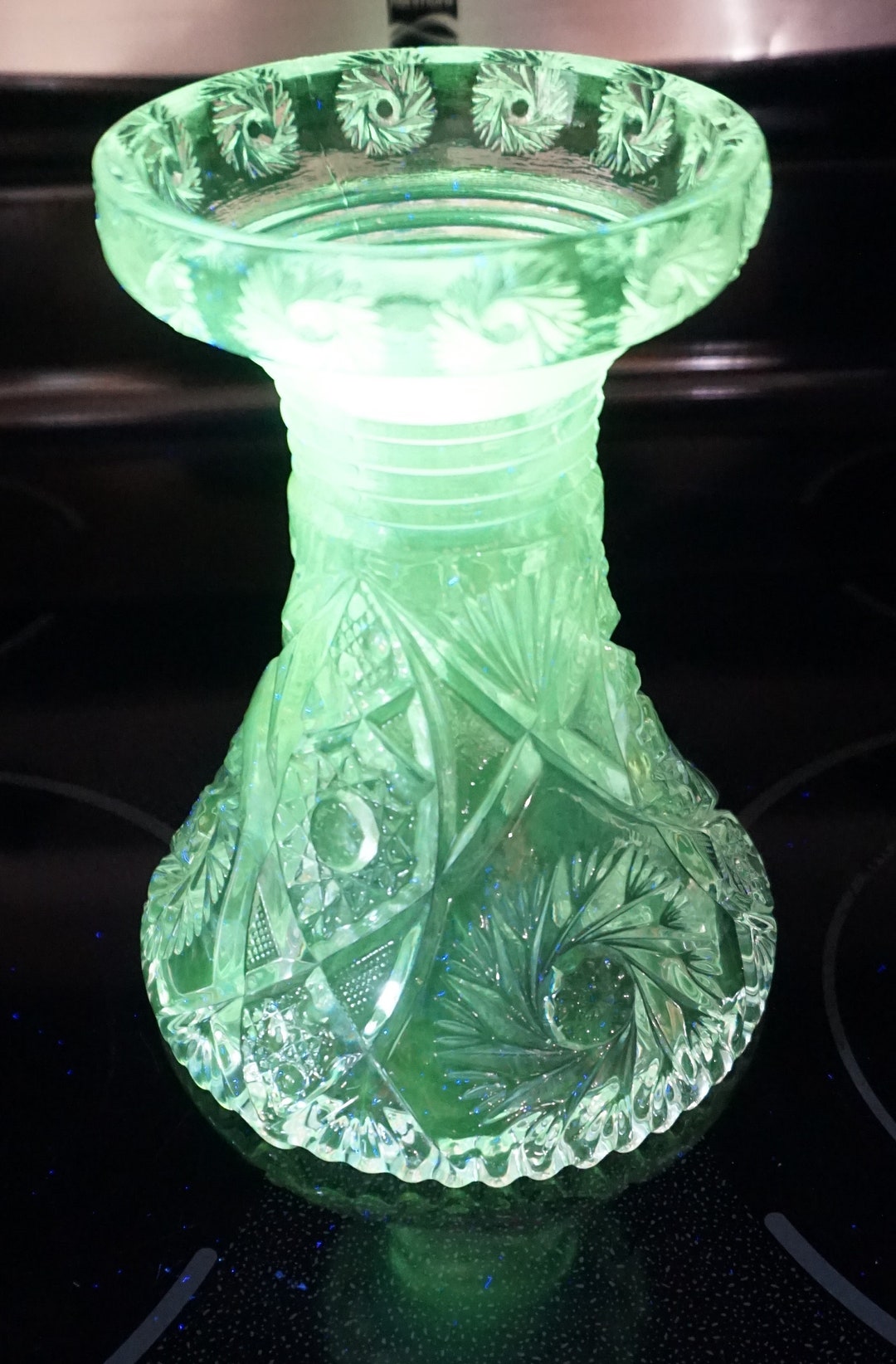 EAPG Cambridge Glass Co. Buzz Saw Line #2699 Punch Bowl Stand - Etsy