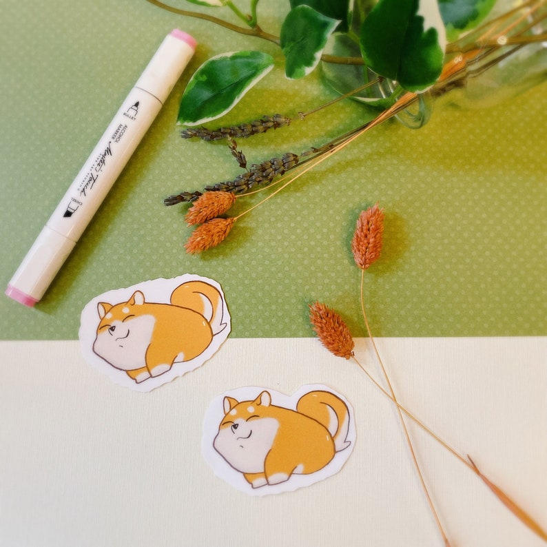 Fluffy Dog Sticker Kawaii Sticker Journaling Diary - Etsy