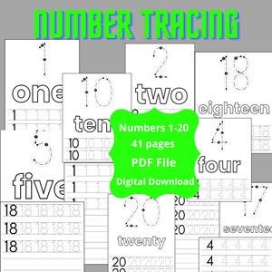 Phone Number Printable Worksheet, Number Tracing Worksheet, Preschool ...