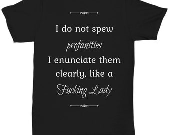 I Do Not Spew Profanities | Etsy