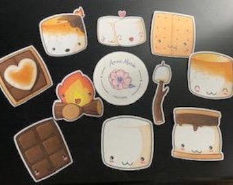 Sandlot Inspired Smores Stickers. Smore Stickers. Smores - Etsy