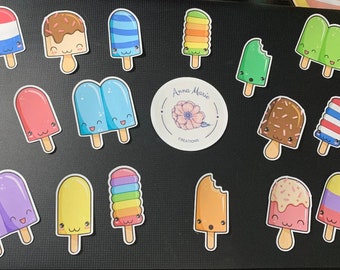 Popsicle Stickers Transparent Stickers Popstickles - Etsy