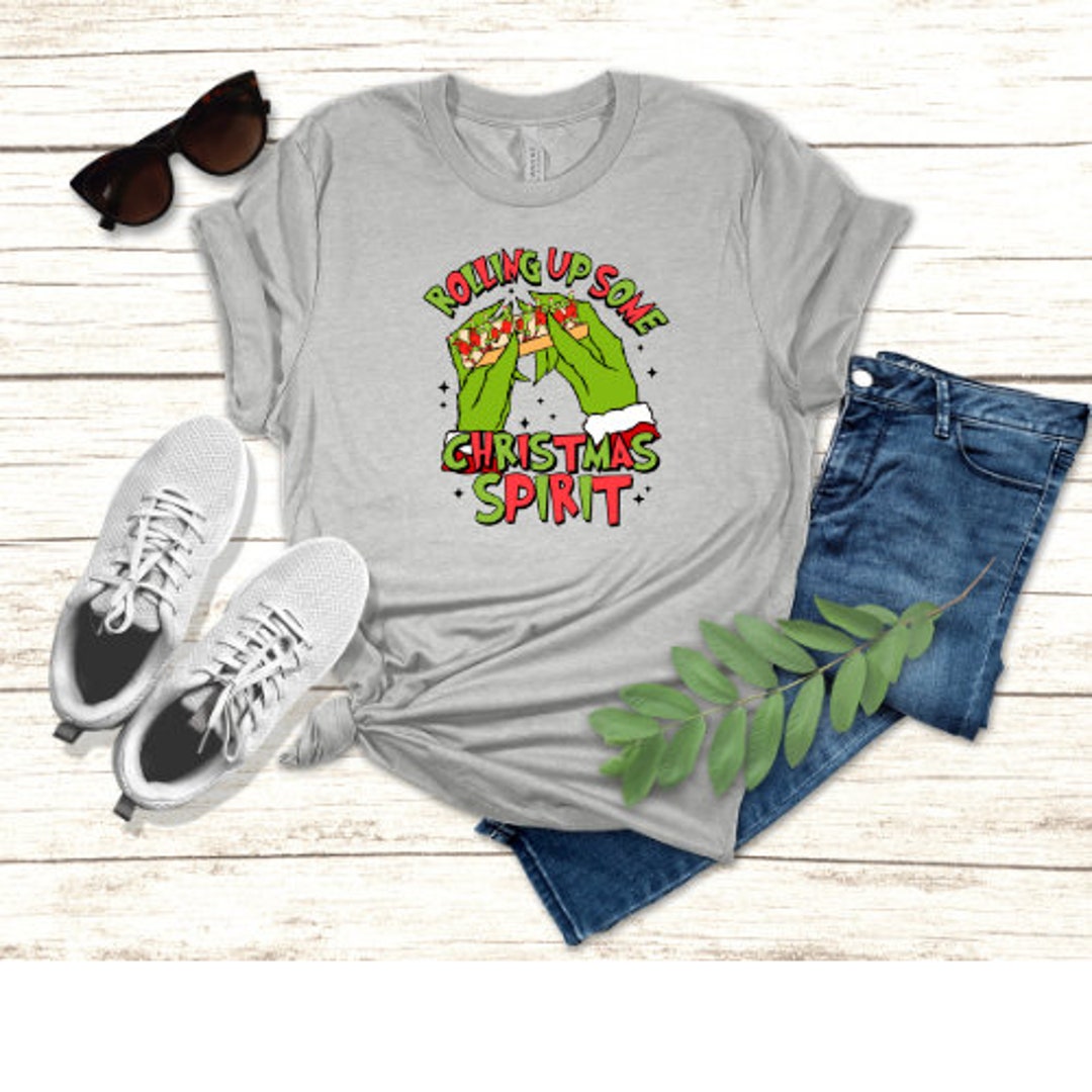 Grinch Rolling up Some Christmas Spirit Grinch People - Etsy
