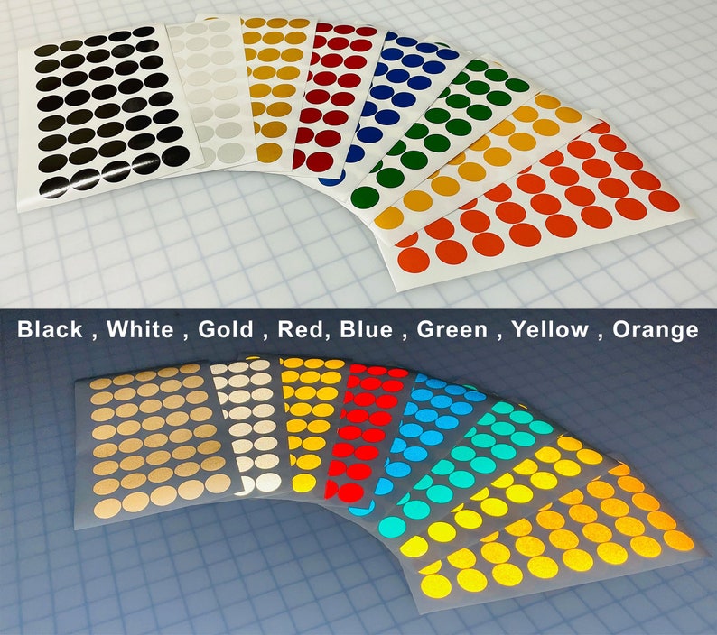 Reflective Dots | 1 Inch | Engineer Grade Reflective Shapes | High ...